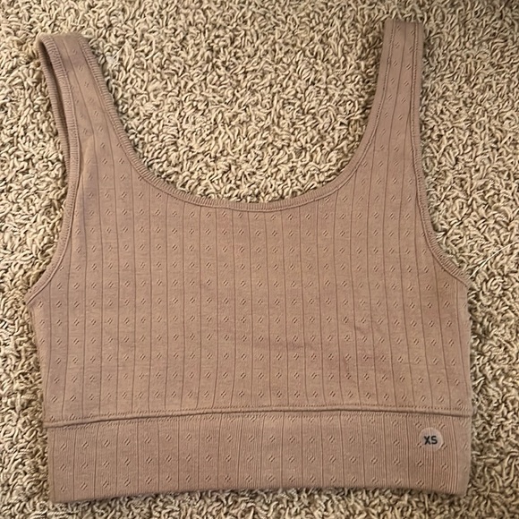 American Eagle Outfitters | Tops | Nwot American Eagle Brown Patterned Cropped Tank Top | Poshmark